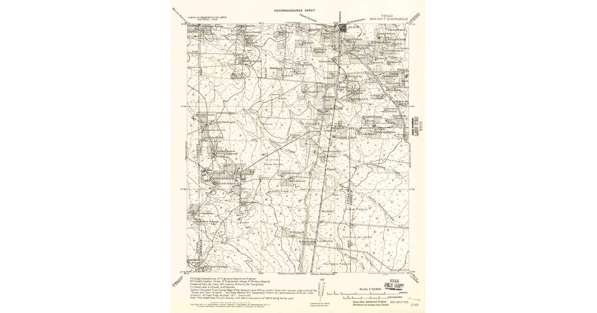 Old Maps of Alice Acres Colonia, TX | Pastmaps