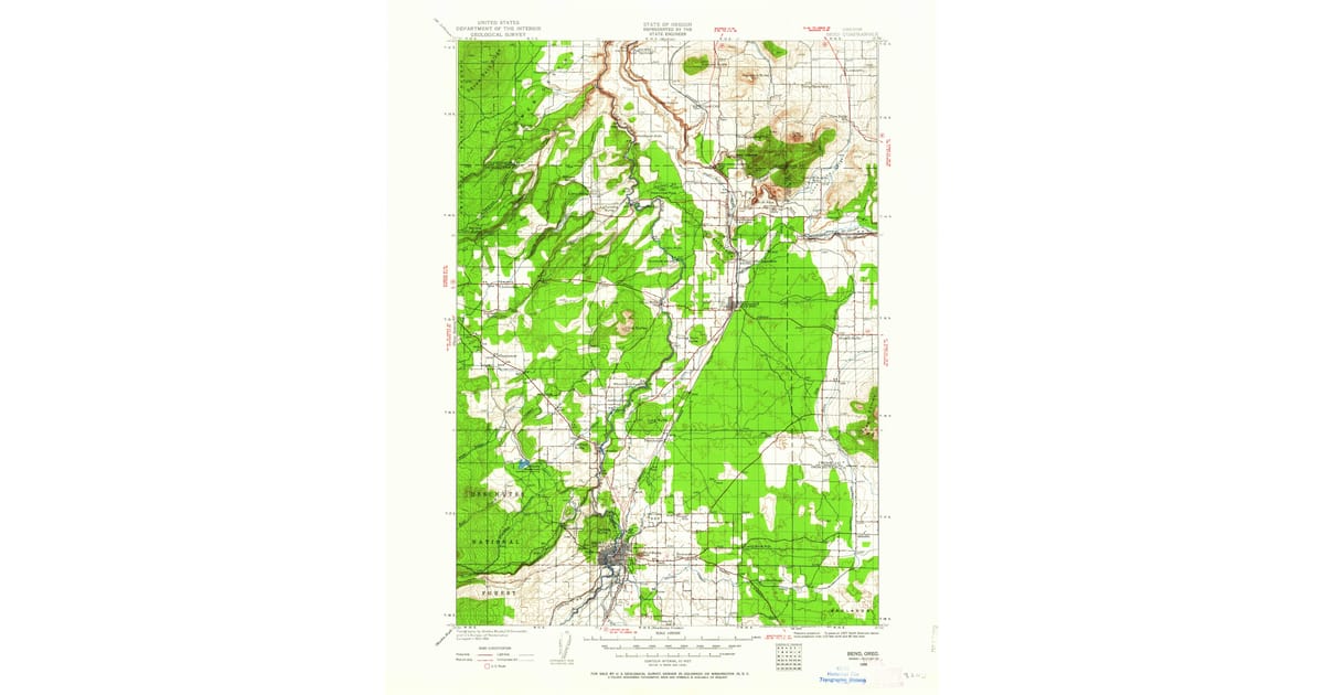 Old Maps of Bend, OR | Pastmaps