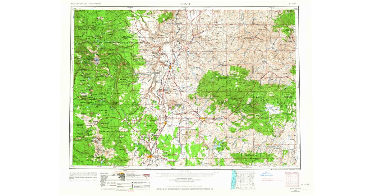 1950s Maps of Alfalfa, OR | Pastmaps