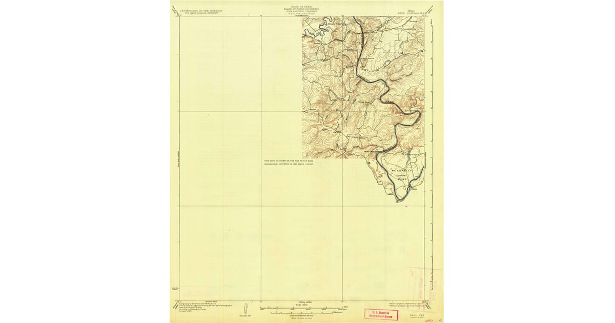 1931 Map of Bend, San Saba County, TX — High-Res | Pastmaps
