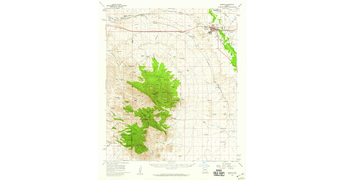 1958 Map of Benson, AZ — High-Res | Pastmaps