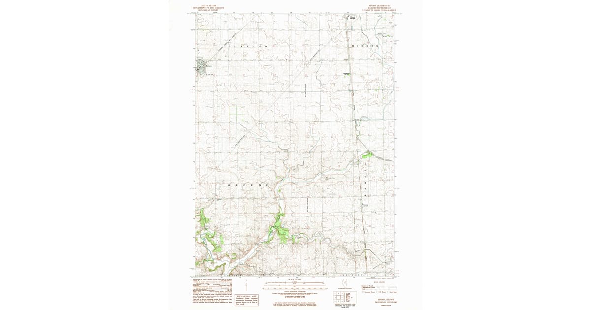 1983 Map of Benson, IL — High-Res | Pastmaps