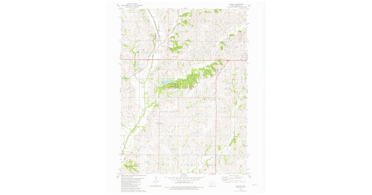 1981 Map of Benton, IA — High-Res | Pastmaps