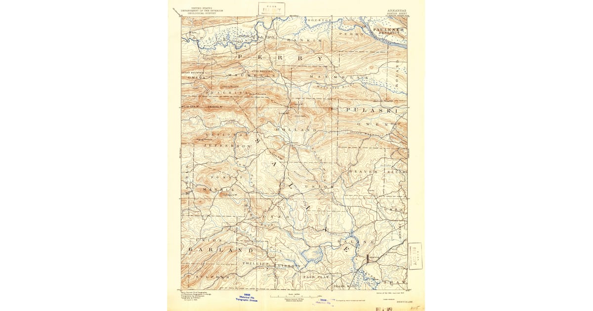 1894 Map of Benton, AR — High-Res, 1943 Print | Pastmaps