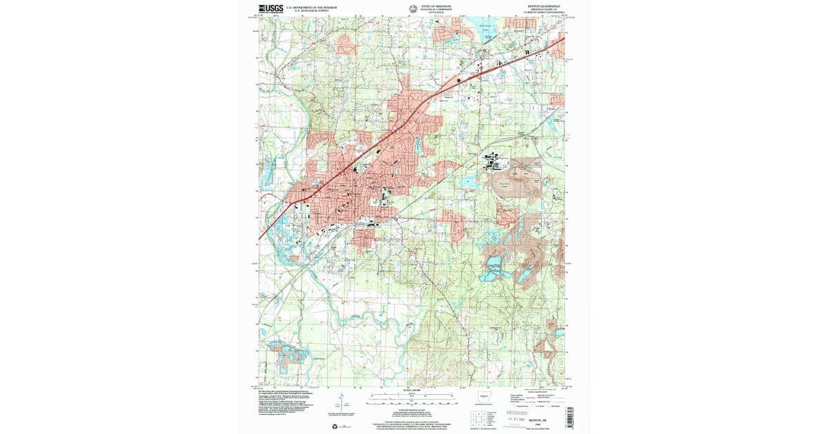 1994 Map of Benton, AR — High-Res | Pastmaps