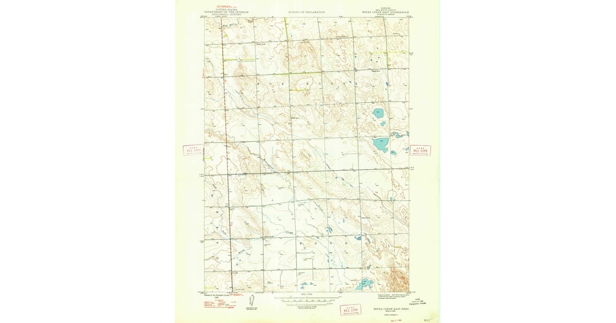 1948 Map of Berea Creek East, Box Butte County, NE — High-Res | Pastmaps