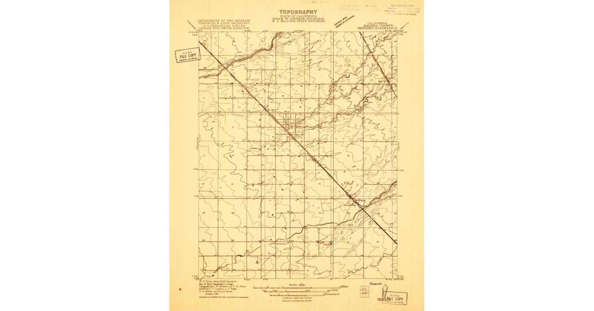 Old Maps of Berenda, CA | Pastmaps