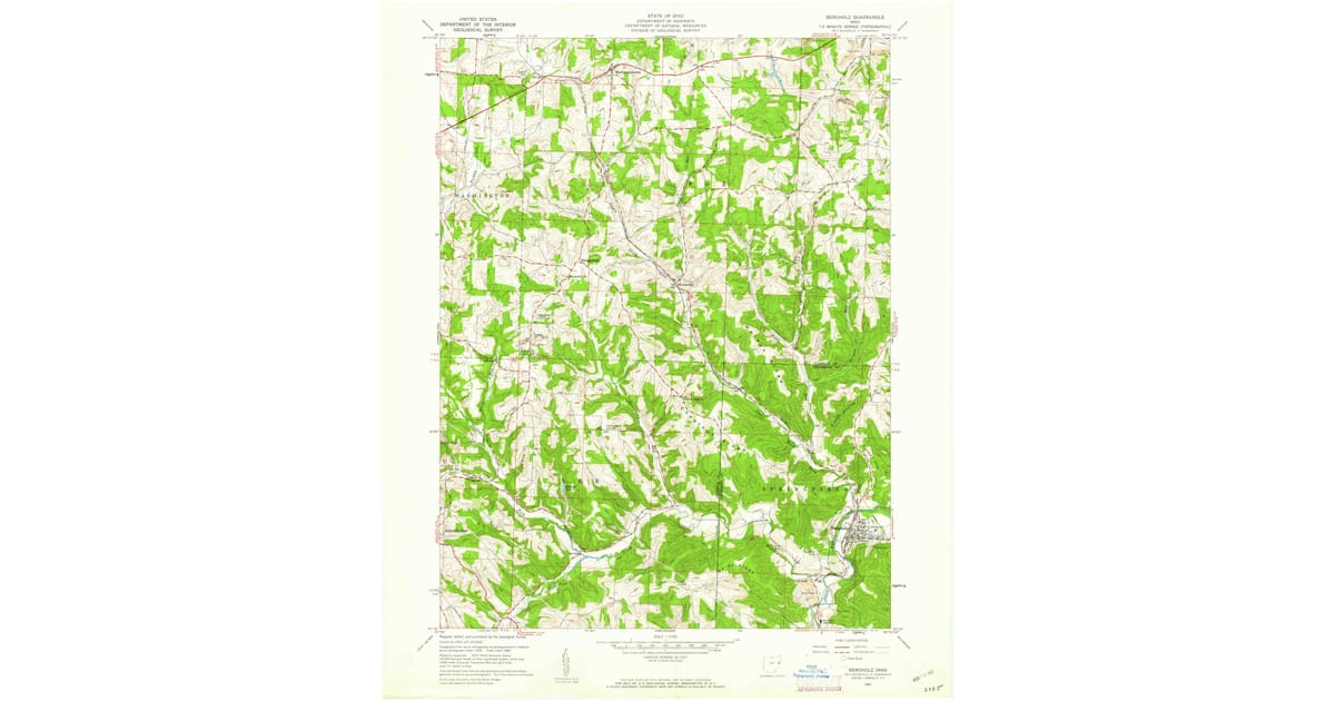 1960 Map of Bergholz, OH — High-Res | Pastmaps