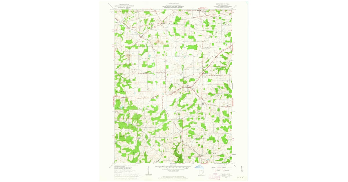 1962 Map of Berlin, OH — High-Res | Pastmaps