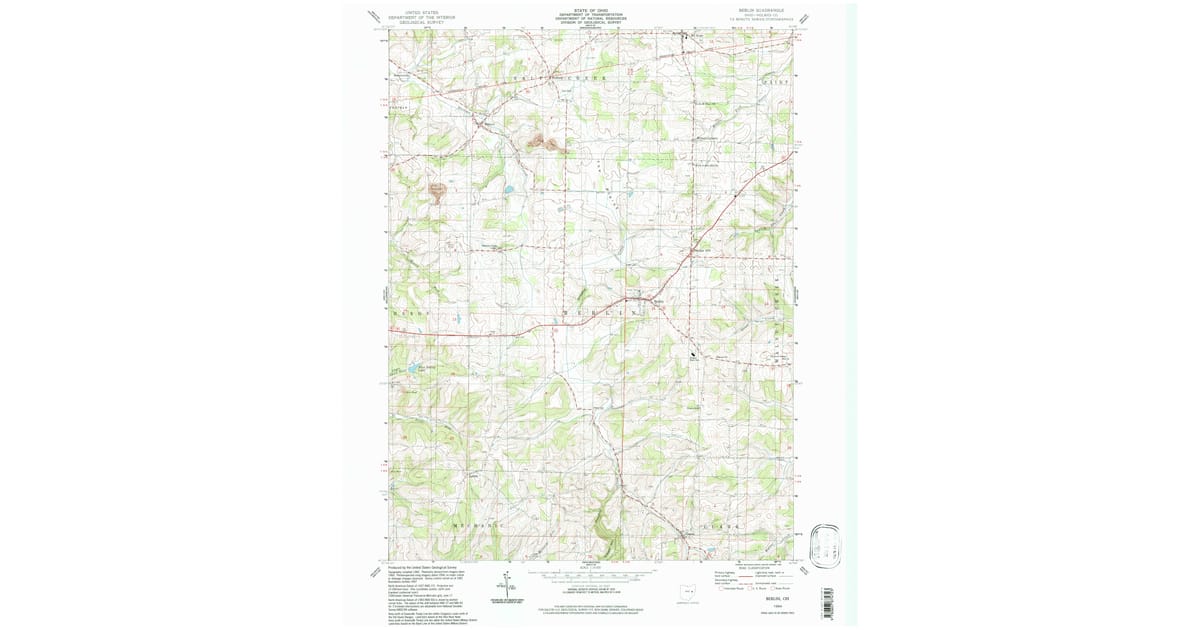 1994 Map of Berlin, OH — High-Res | Pastmaps