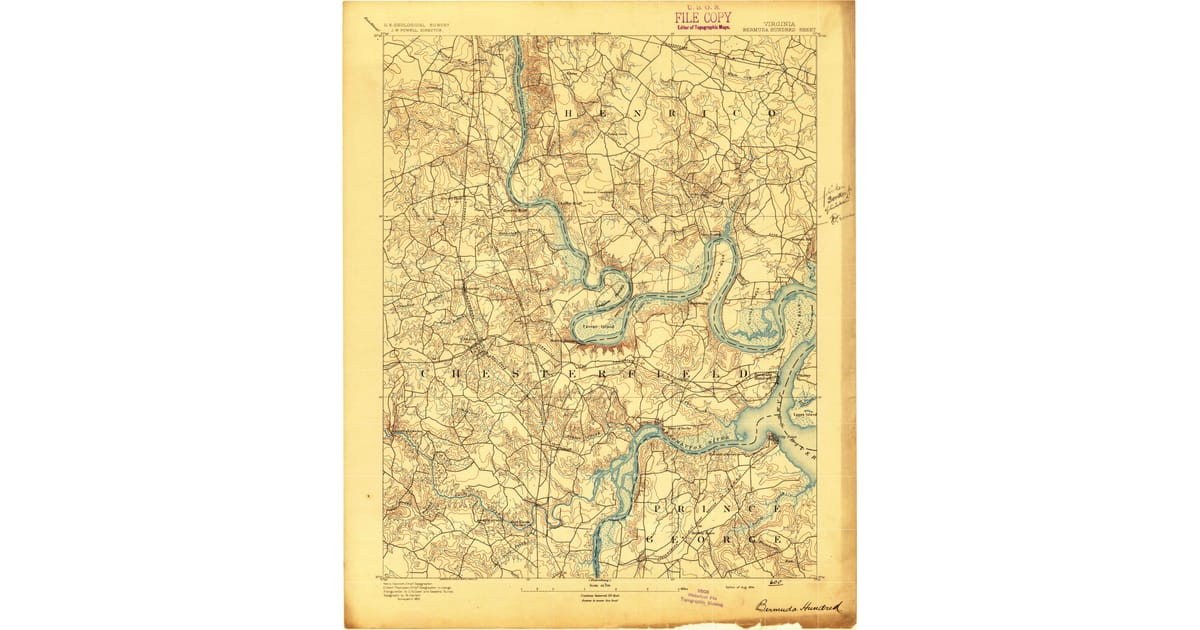 Old Maps of Irwin Manor, Prince George County for Metal Detecting ...
