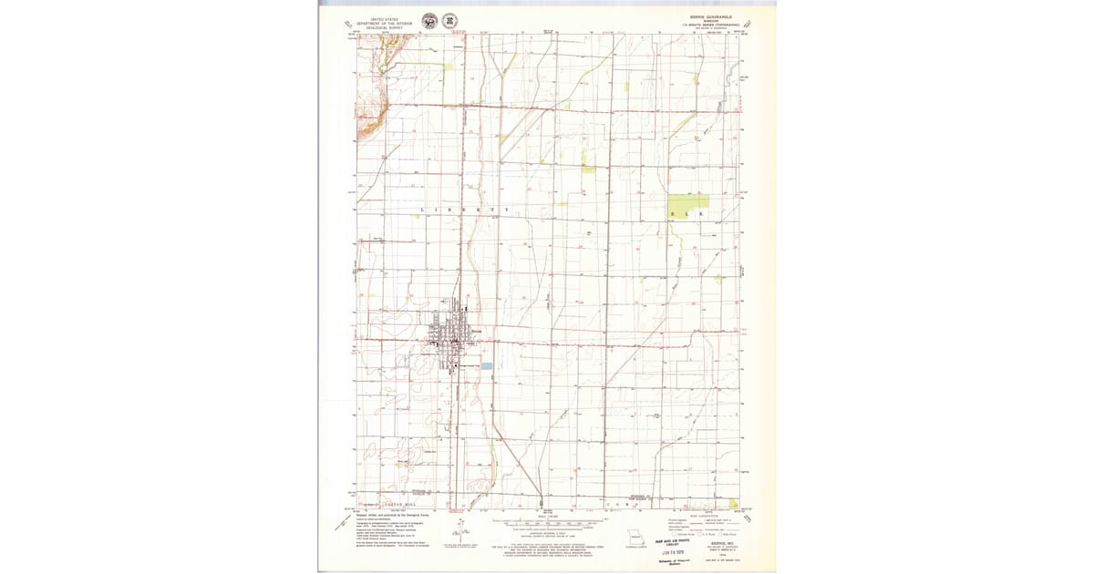 1970s Maps of Bernie, MO | Pastmaps