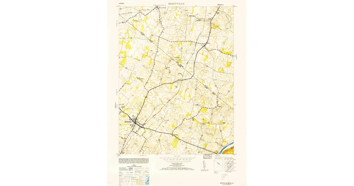 1950s Maps of Wickliffe, VA | Pastmaps