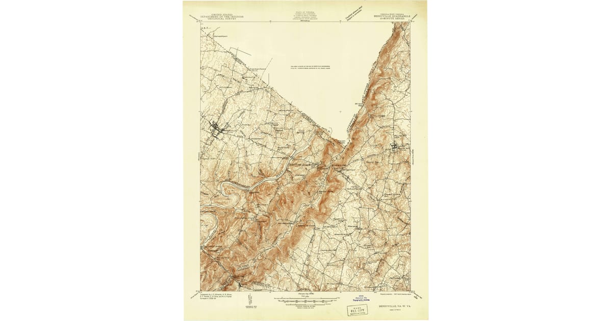 1930s Maps of Mannings, WV | Pastmaps