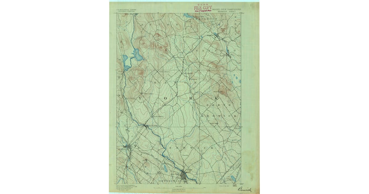 Old Maps of Barrington, NH | Pastmaps