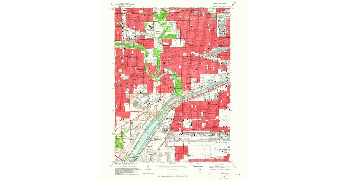 1960s Maps of McCook, Lyons Township | Pastmaps