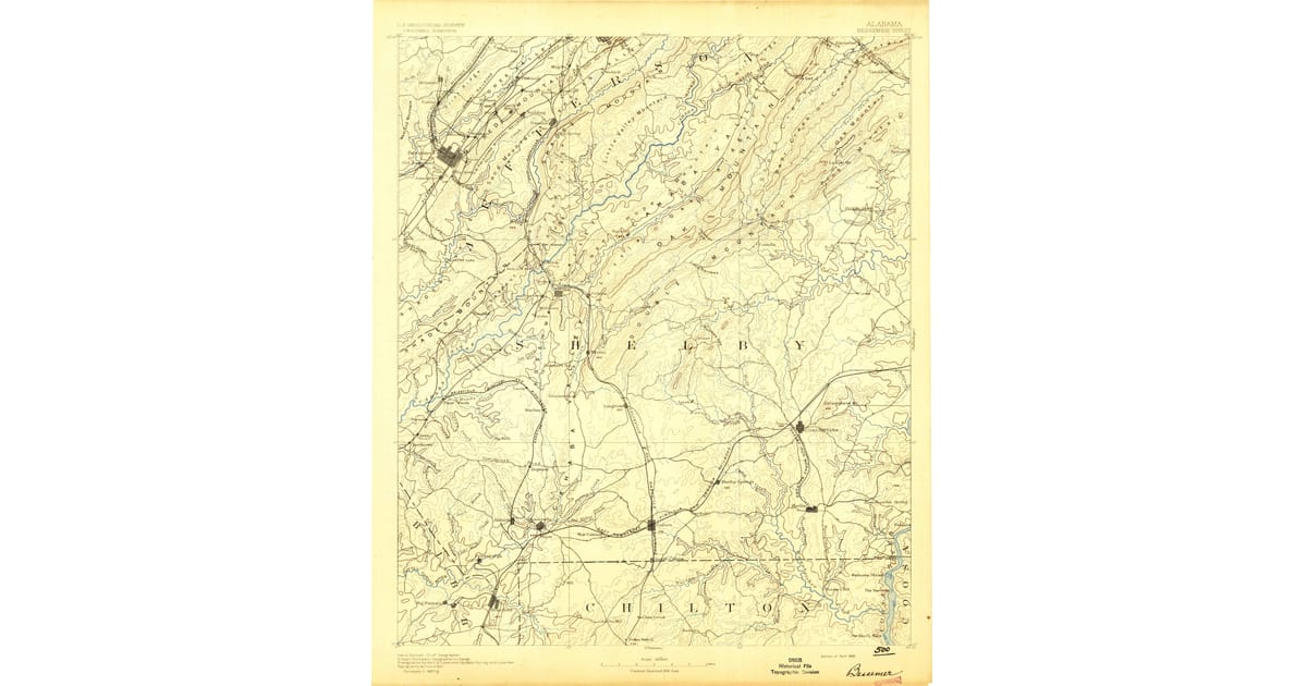 1892 Map of Bessemer, AL — High-Res | Pastmaps