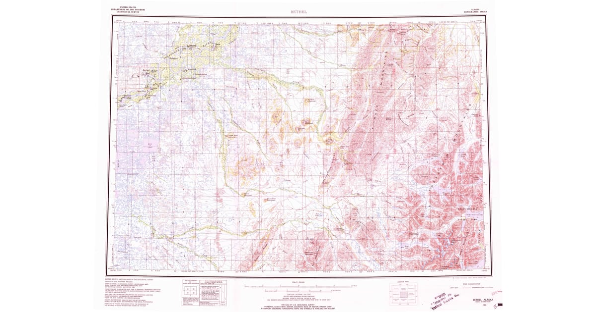 1980s Maps of Napaskiak, AK | Pastmaps