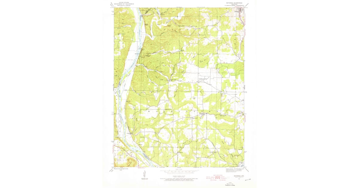 1940s Maps of Bethesda, AR | Pastmaps