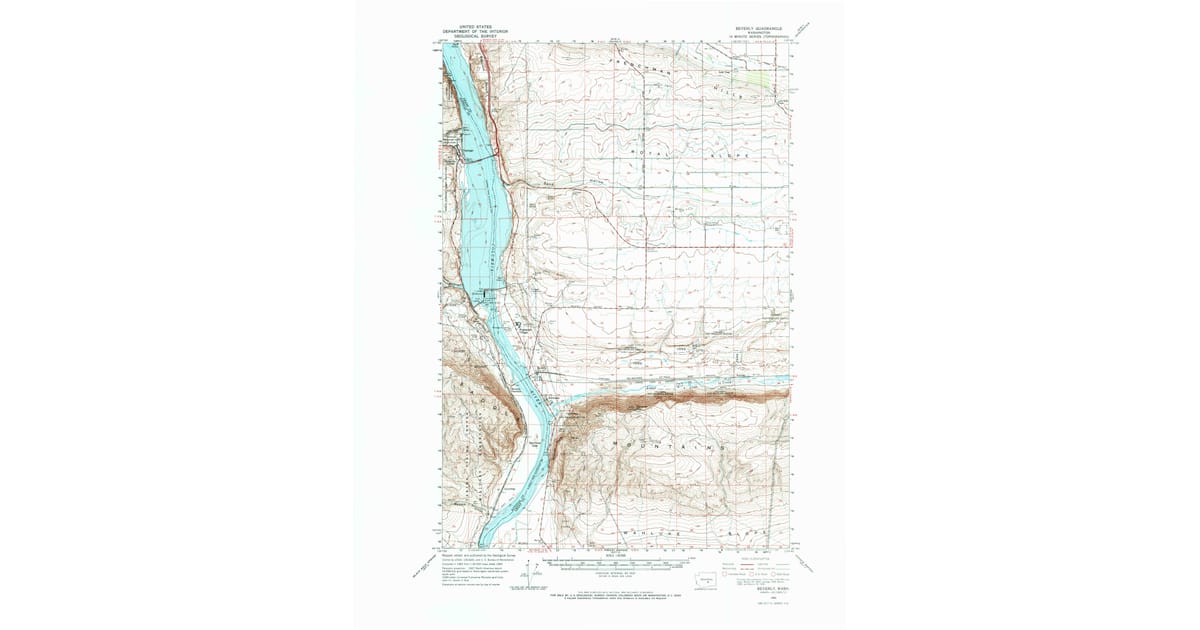 1965 Map of Beverly, WA — High-Res | Pastmaps