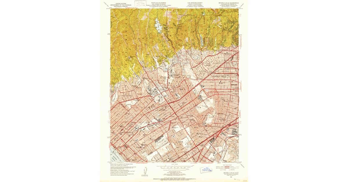 1950s Maps of Los Angeles, CA | Pastmaps