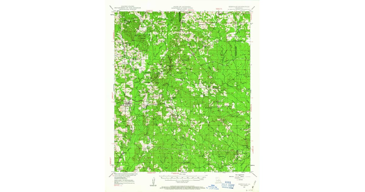 Old Maps of Lincoln Parish, LA for Genealogy | Pastmaps