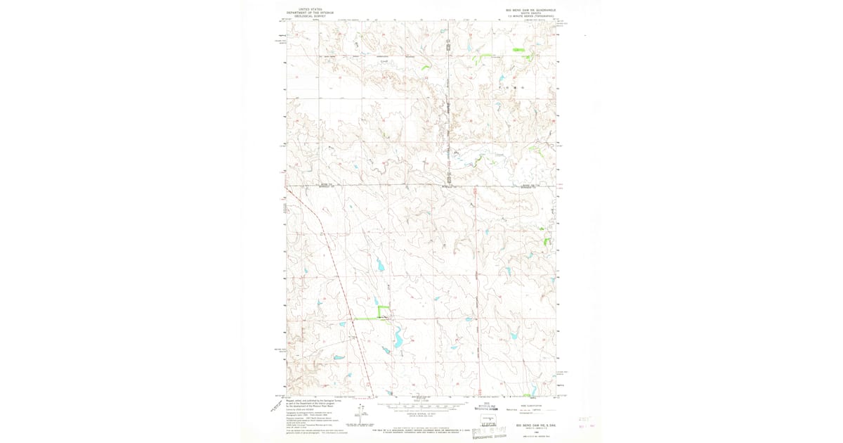 1960s Maps of Hand County, SD | Pastmaps