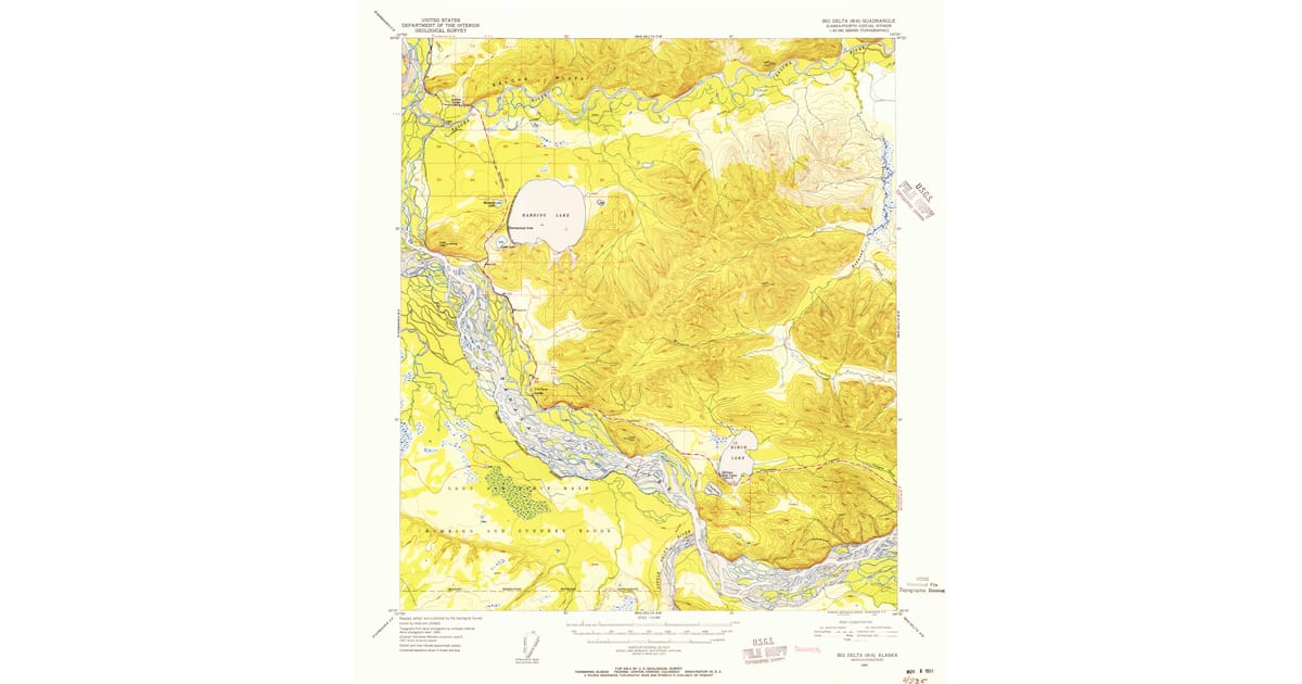 Old Maps of Harding Lake, AK | Pastmaps