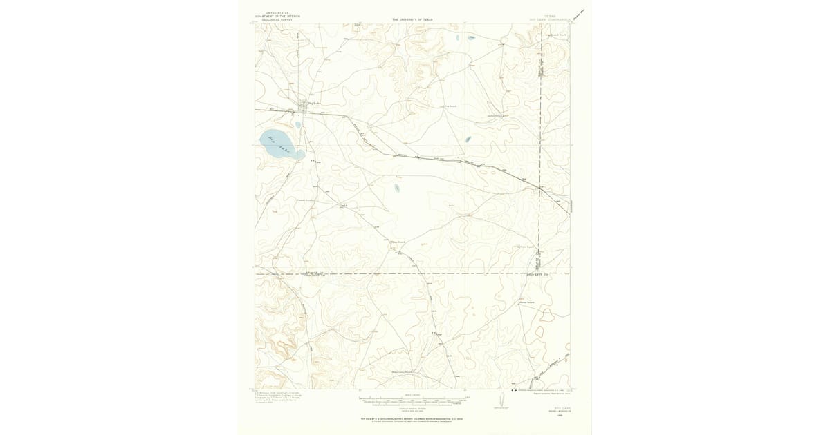 Old Maps of Reagan County, TX for Hiking & Exploration | Pastmaps