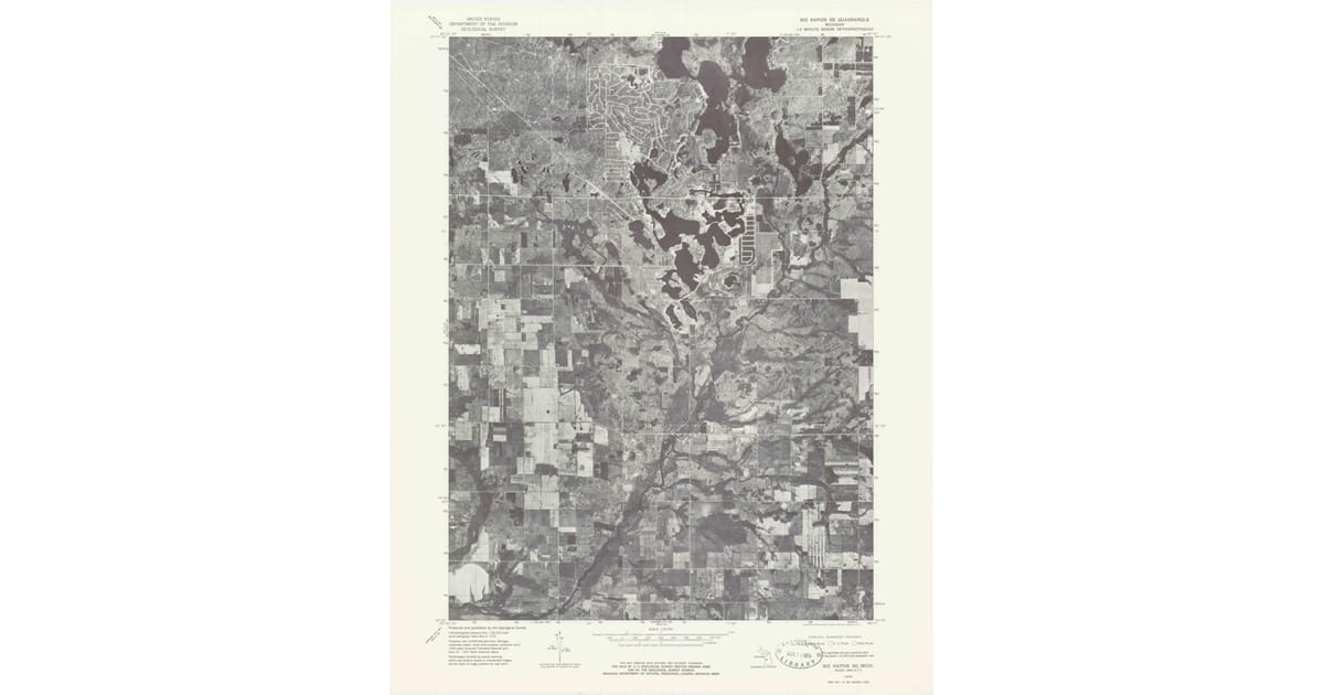1970s Maps of Mecosta County, MI | Pastmaps