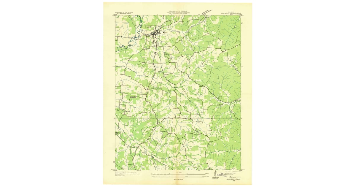 Old Maps of Big Sandy, TN | Pastmaps