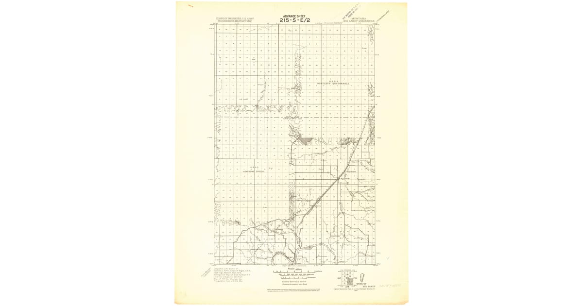 1919 Map of Big Sandy, MT — High-Res | Pastmaps