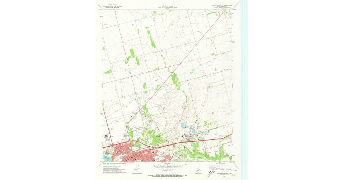 1960s Maps of Big Spring, TX | Pastmaps