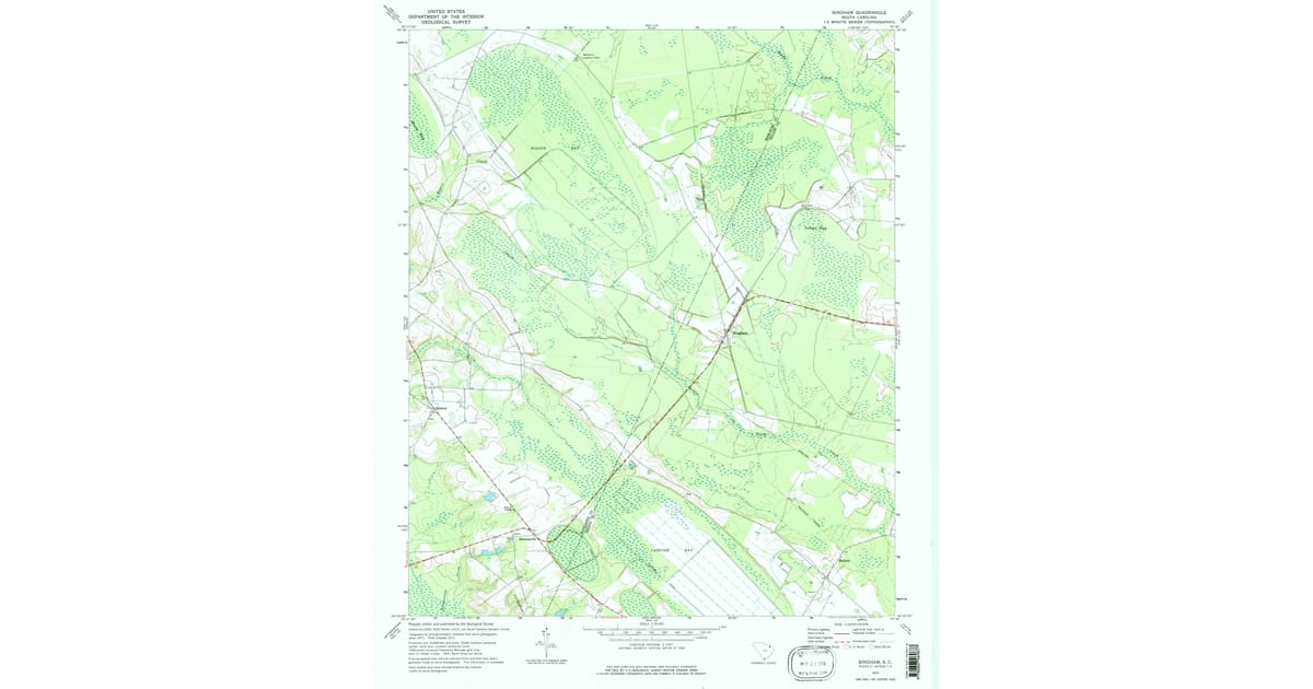 1972 Map of Bingham, Marlboro County, SC — High-Res | Pastmaps