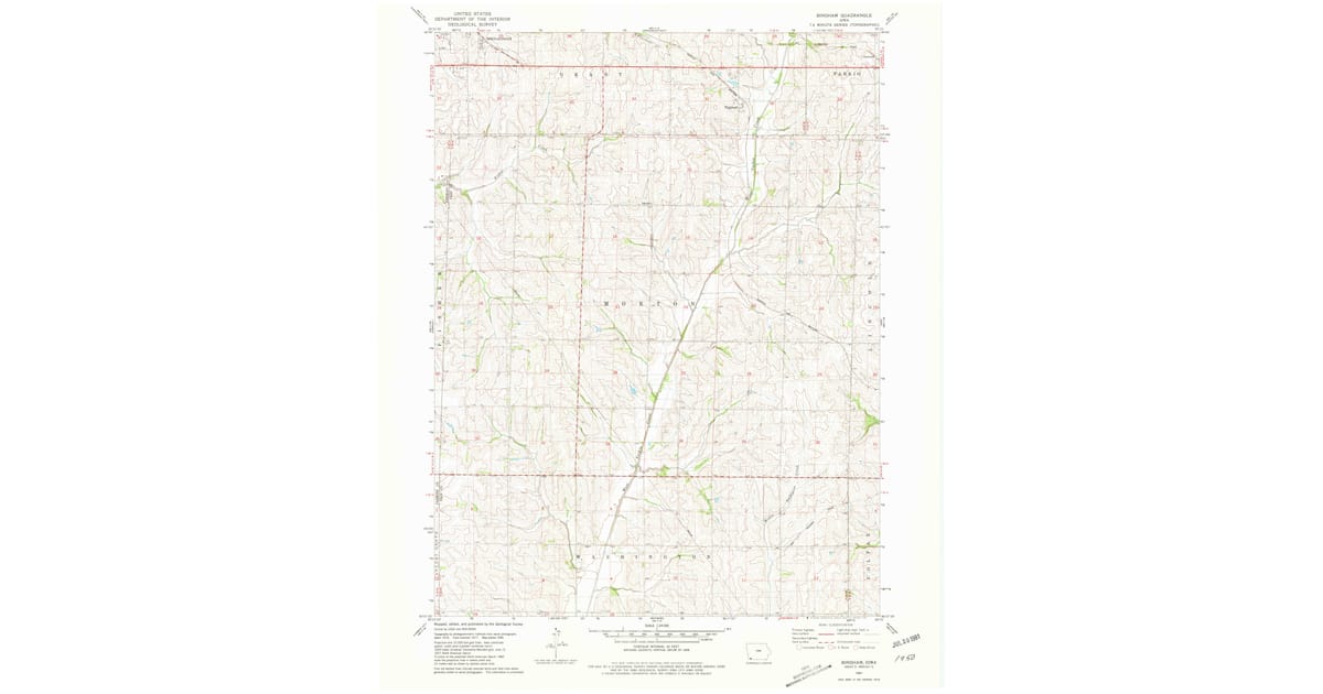 1981 Map of Bingham, Page County, IA — High-Res | Pastmaps