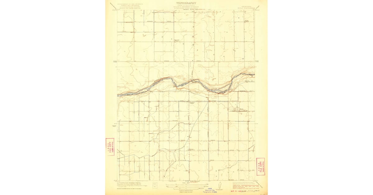 1923 Map of Biola, CA — High-Res | Pastmaps