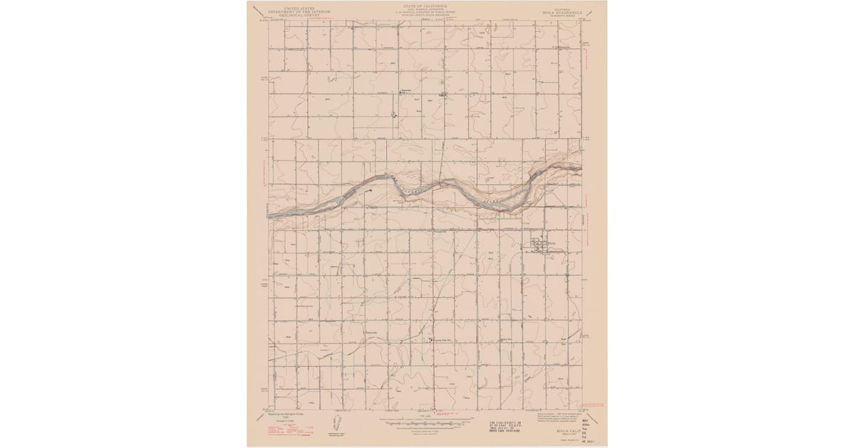 1947 Map of Biola, CA — High-Res | Pastmaps