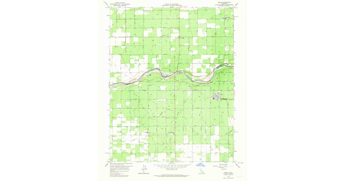 1963 Map of Biola, CA — High-Res | Pastmaps
