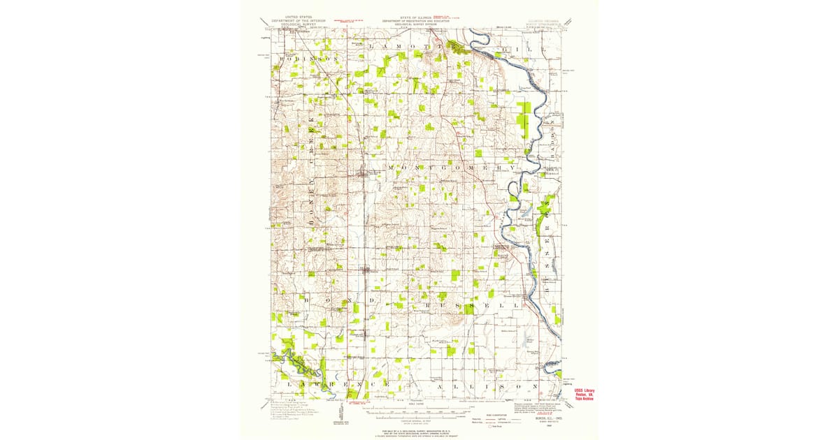 1942 Map of Birds, Crawford County, IL — High-Res | Pastmaps