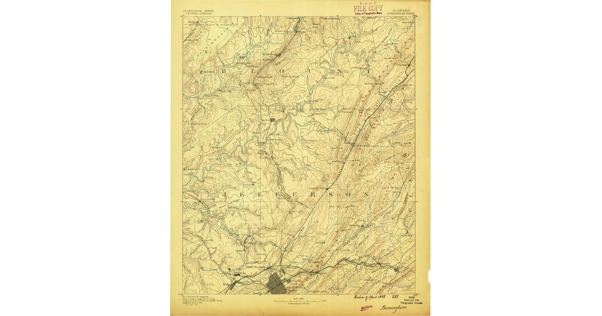 Old Maps of Hayden, AL for Genealogy | Pastmaps