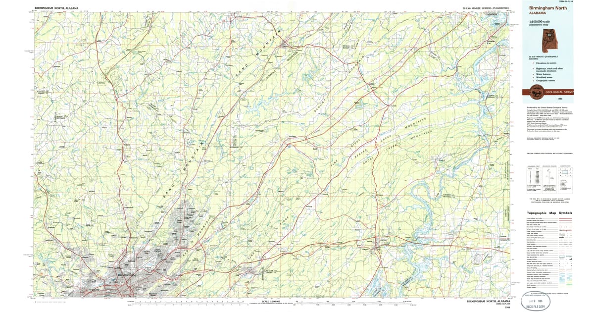 1980s Maps of Argo, AL | Pastmaps