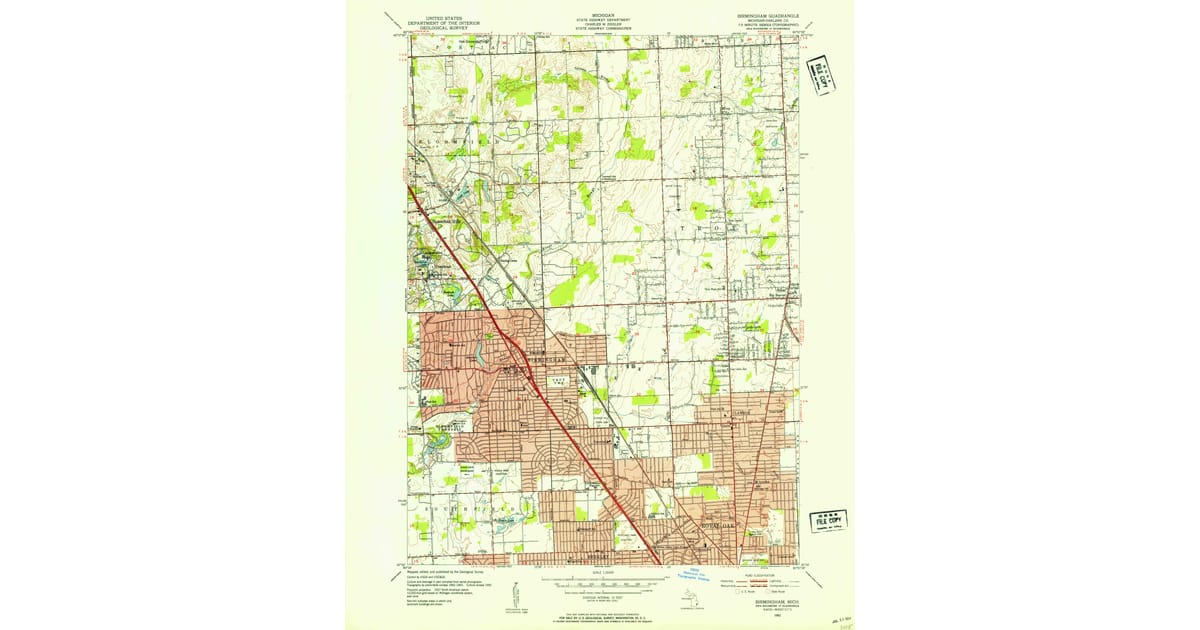 1950s Maps of Pon-Avon Farms, Rochester Hills | Pastmaps