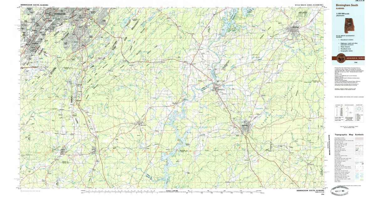 1980s Maps of Unity, AL | Pastmaps