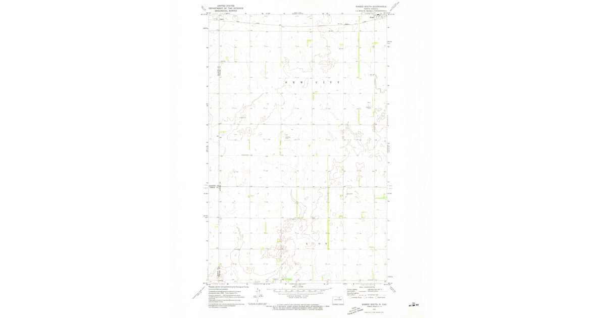 1970s Maps of Agate, ND | Pastmaps