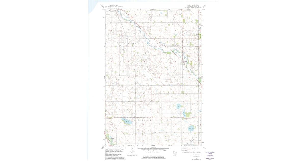 1982 Map of Biscay, MN — High-Res | Pastmaps