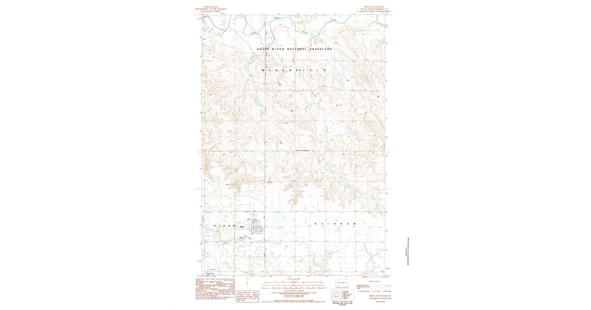 1983 Map of Bison, SD — High-Res | Pastmaps