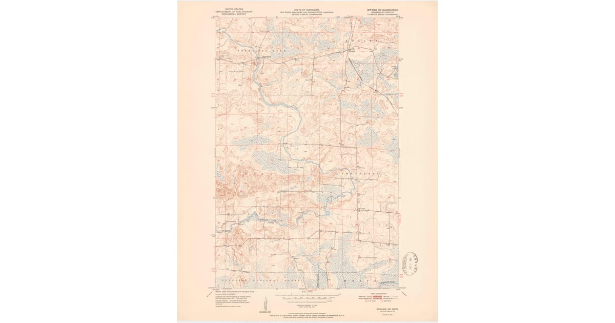 1951 Map of Biwabik NE, St. Louis County, MN — High-Res | Pastmaps