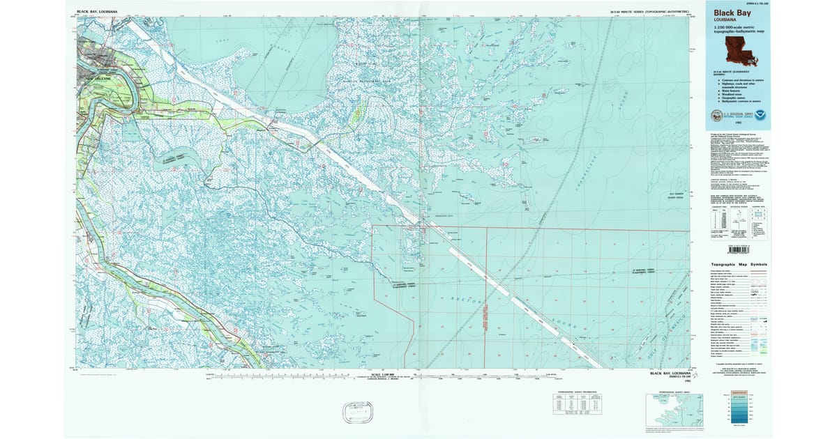 1980s Maps of Happy Jack, LA | Pastmaps