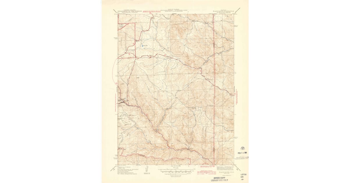 1944 Map of Black Hawk, CO — High-Res | Pastmaps