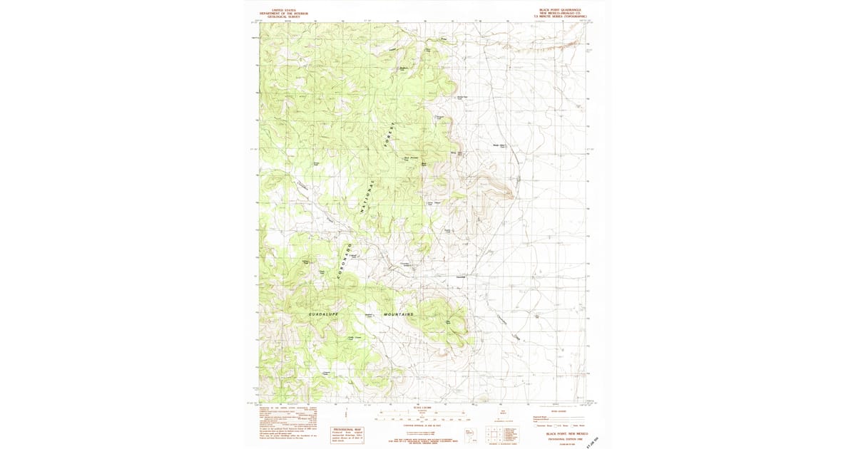 1982 Map of Black Point, Hidalgo County, NM — High-Res | Pastmaps